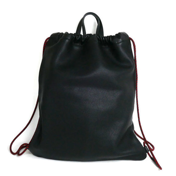 Gucci | Bags | Gucci Drawstring Sherry Line Backpack Black | Poshmark